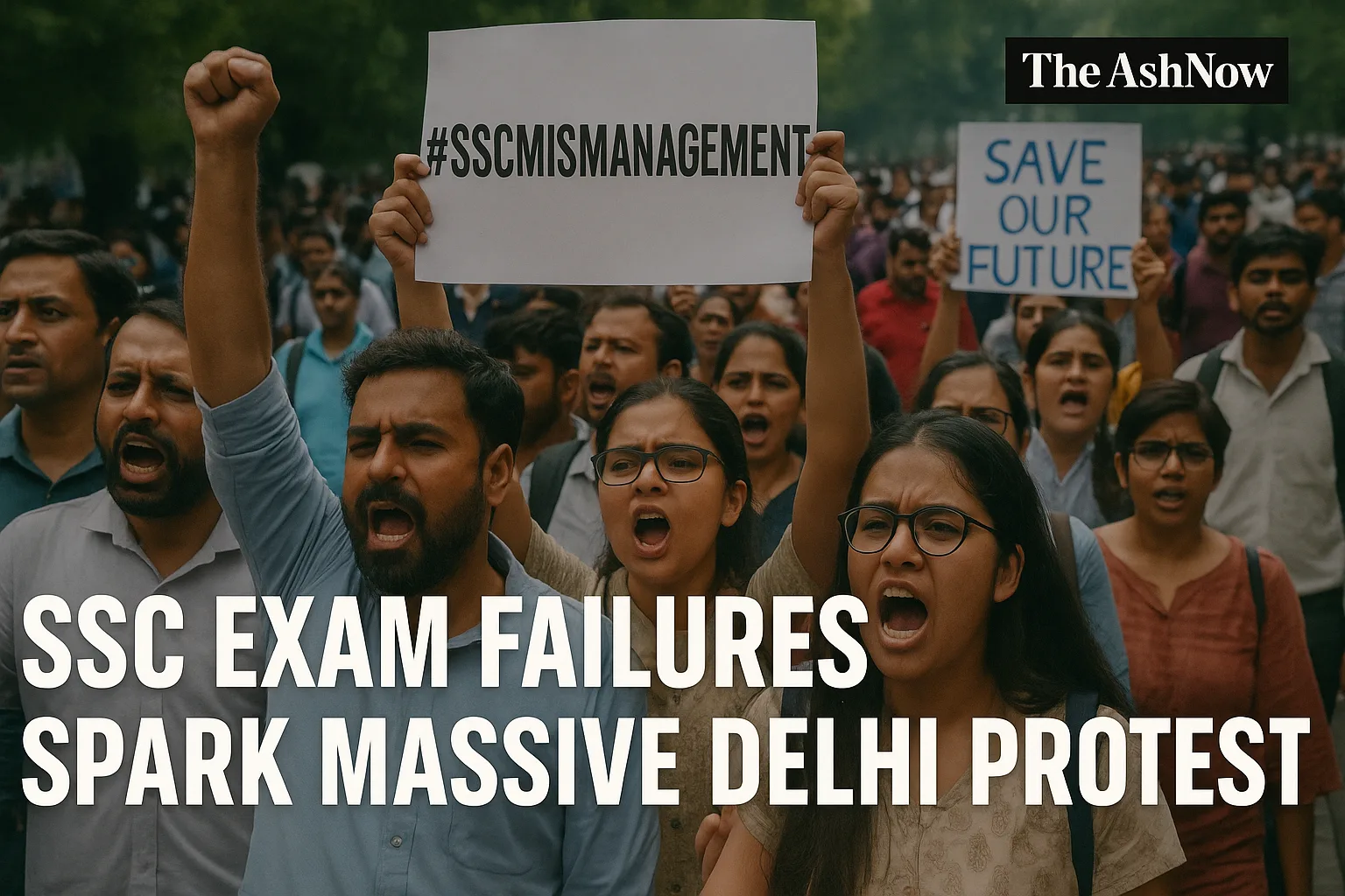 SSC Exam Failures Spark Massive Delhi Protests?- TheAshNow