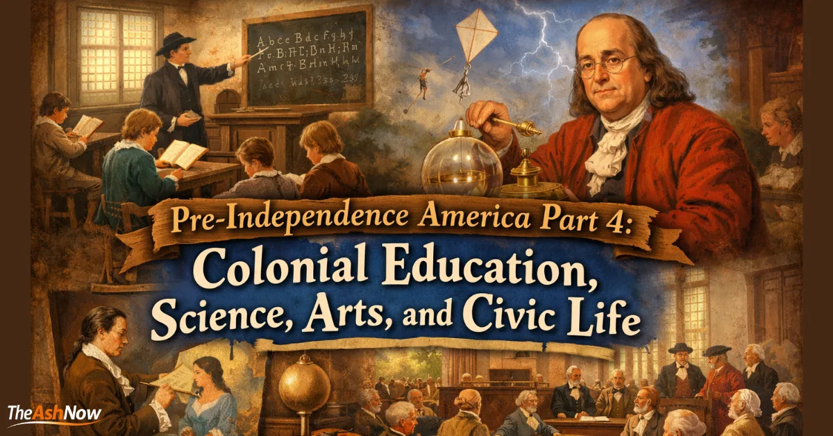 Pre-Independence America Part 4: Colonial Education, Science, Arts, And ...