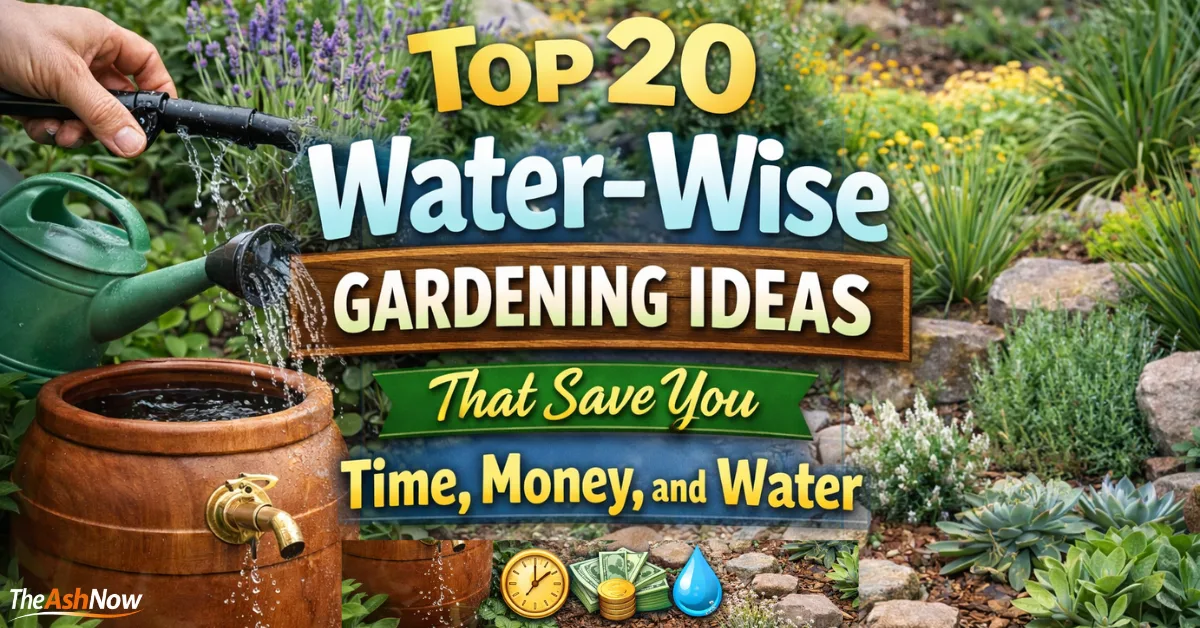 Top 20 Water-Wise Gardening Ideas That Save You Time, Money, And Water